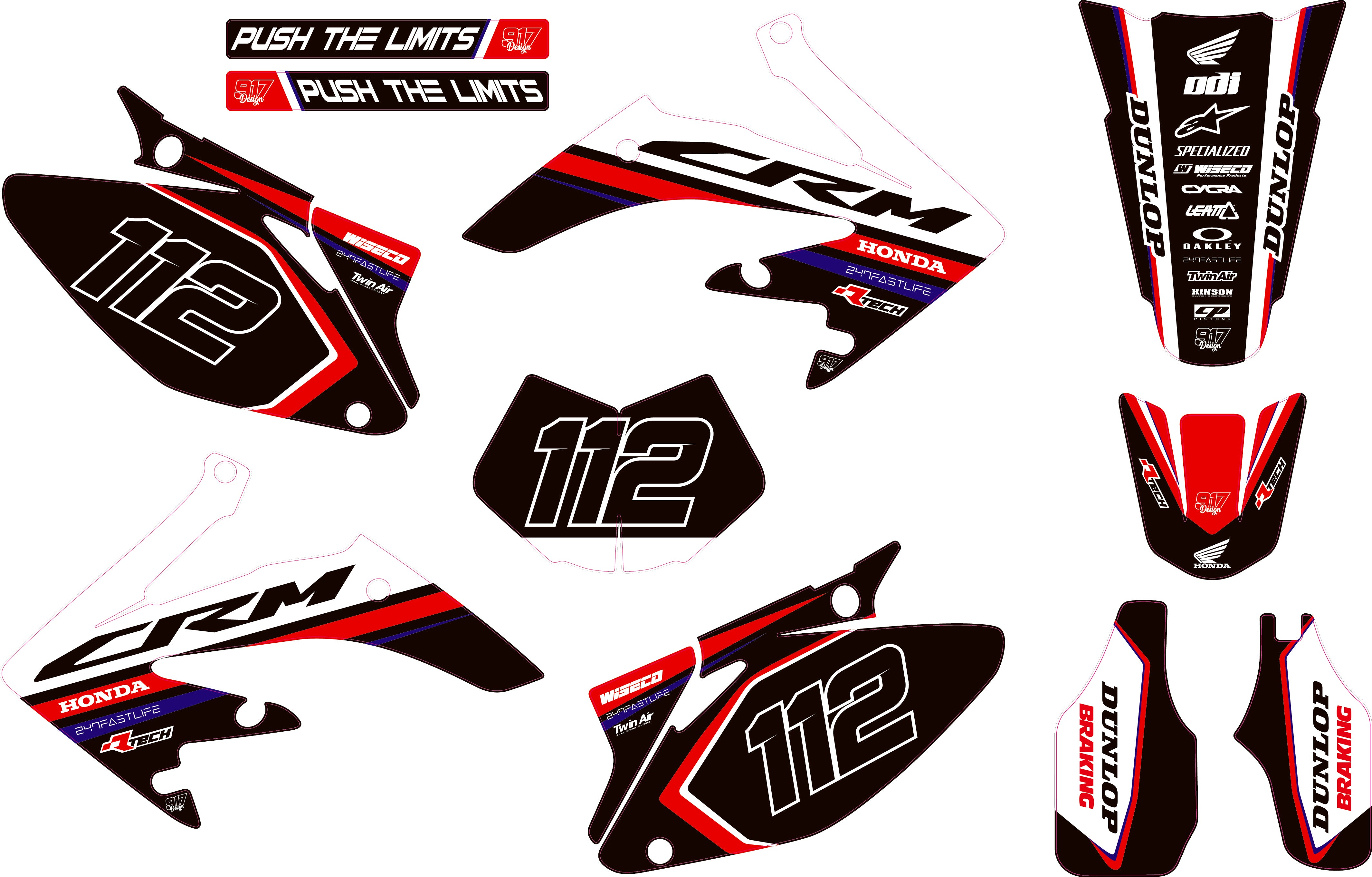 Kit Grafiche HM/Vent Fast Line White – 917 Design